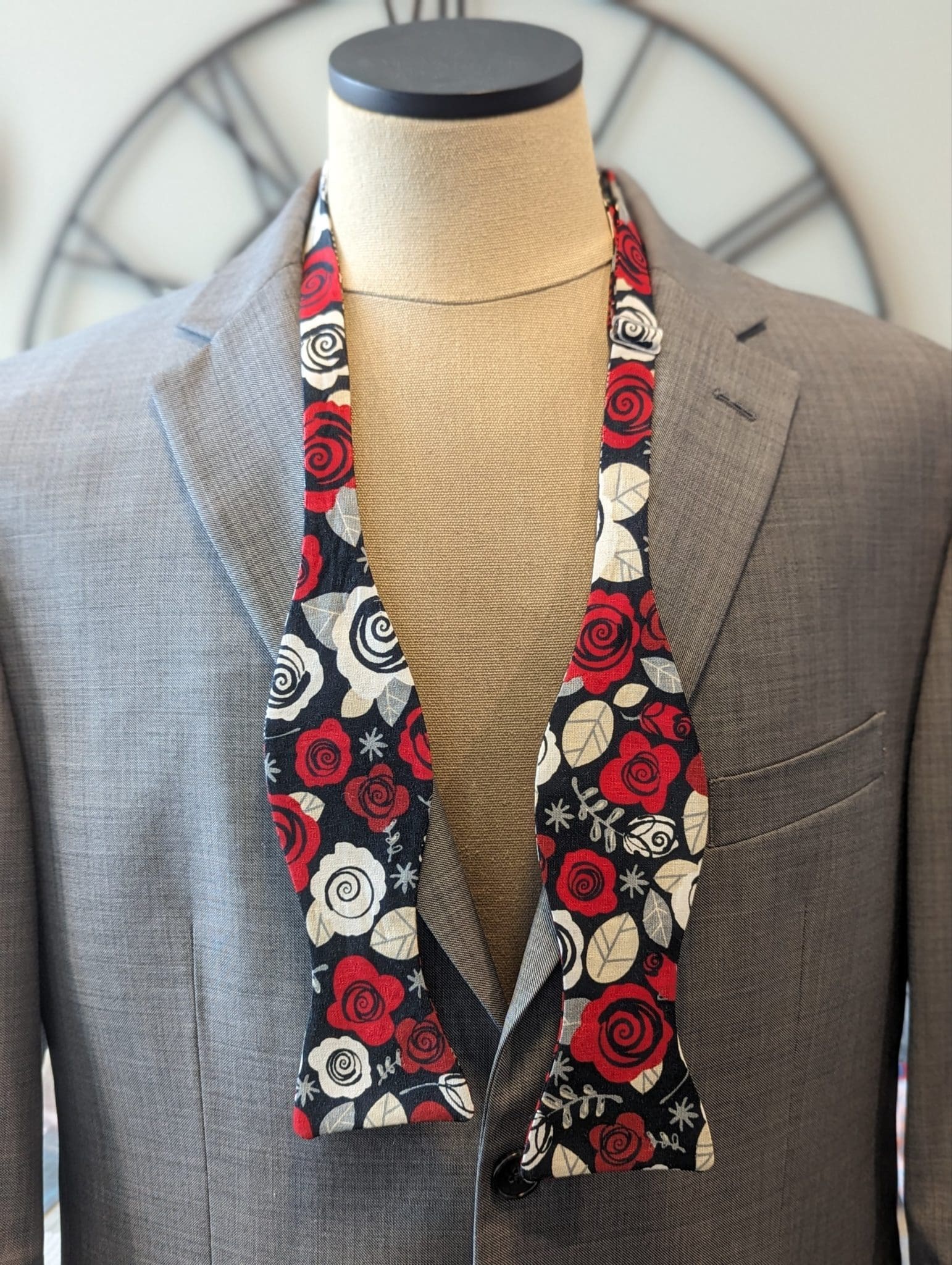 Red Rose Bow Tie - About Bow Ties - Custom Bow Ties